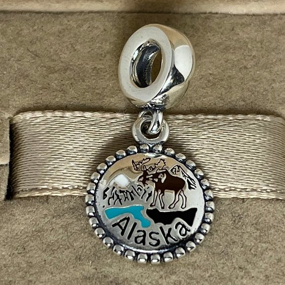 Pandora | Jewelry | Pandora Alaska Exclusive Moose Travel Dangle Charm ...